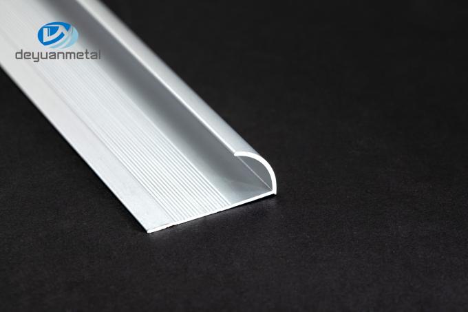Round Corner Aluminium Corner Profiles , 12mm Aluminium Edge Trim Profiles