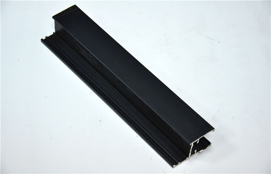 Black Powder Coating Aluminum Frame Aluminium Profile For Windows And Doors