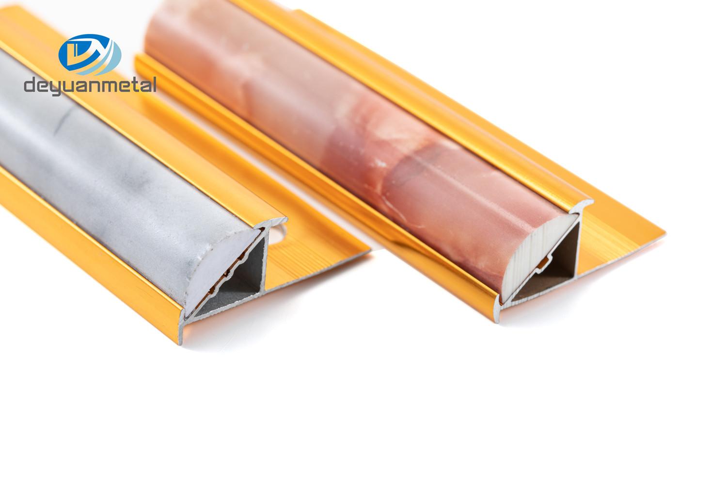 Anodised Aluminium Curved Corner Profile , 6063 aluminum wall corner guards